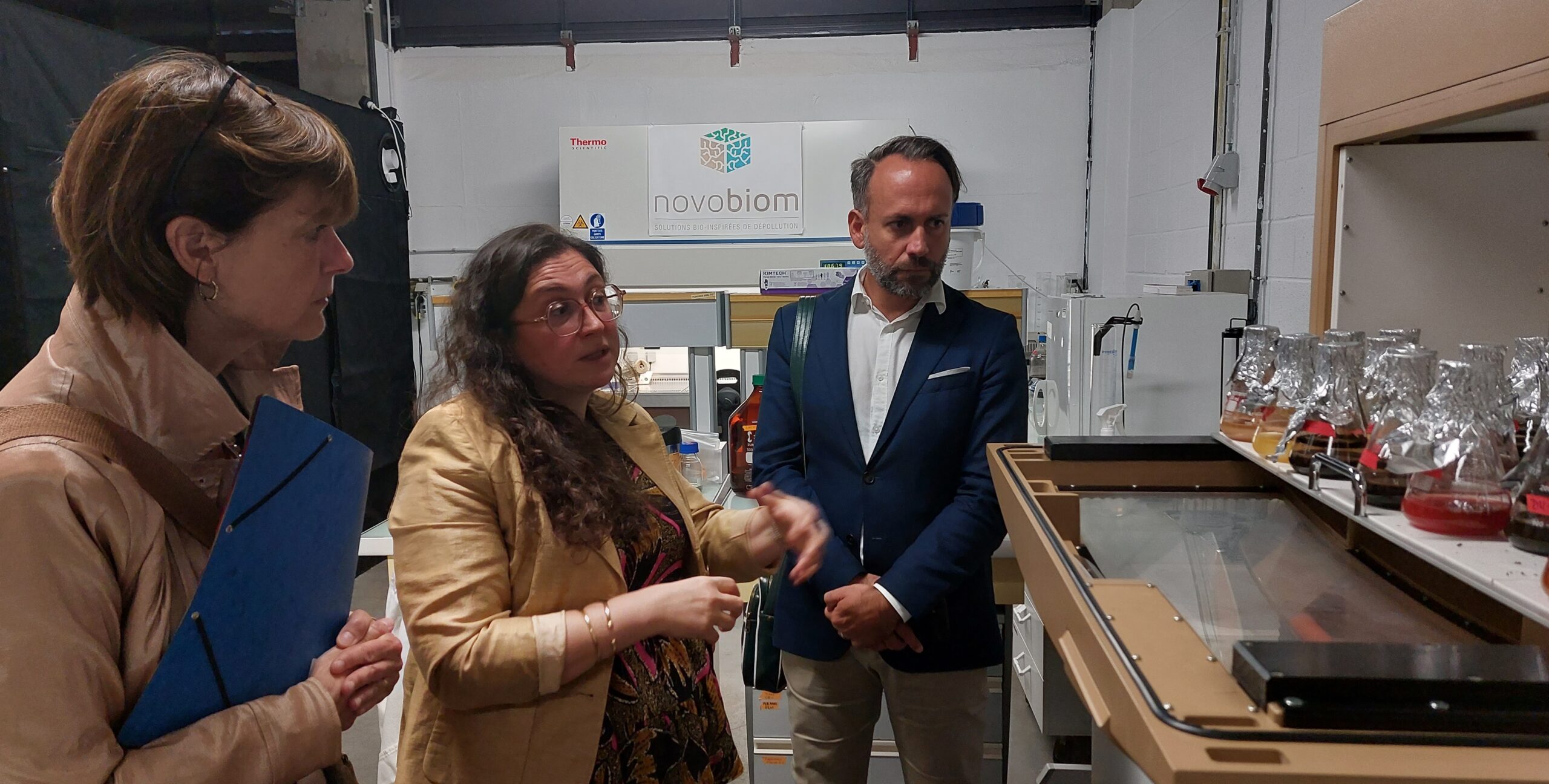 Le NCP Wallonie visite Novobiom, l'entreprise en pleine expansion qui ...